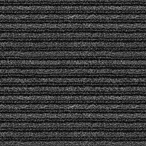 House, Home and More Indoor Outdoor Double-Ribbed Carpet Runner with Skid-Resistant Rubber Backing - Smokey Black - 4 Feet x 15 Feet