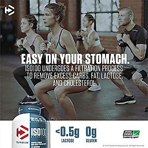 Dymatize ISO 100 Whey Protein Powder with 25g of Hydrolyzed 100% Whey Isolate, Gluten Free, Fast Digesting, 1.6 Pound, Chocolate Peanut Butter, 25.6 Ounce (Pack of 1)