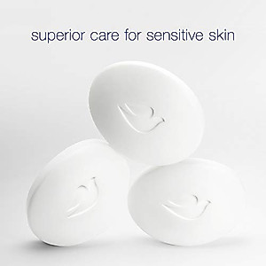 Dove Moisturizing Beauty Bar Soap For Sensitive Skin with Calendula Oil Effectively Washes Away Bacteria, Hydrating and Replenishing Skin Care 3.75 oz 14 Bars