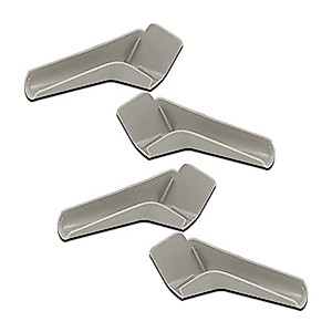 G-PLUS RV Rain Gutter Spout Long Version Left and Right Grey Gutter Spout 3 1/2" Long 4pcs