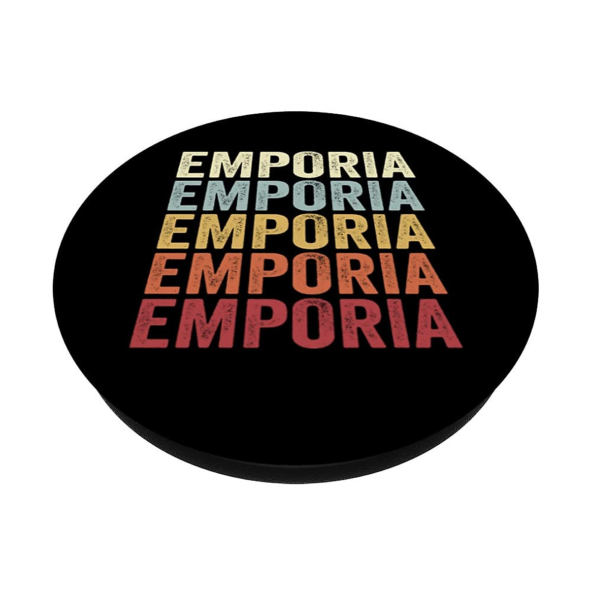 Emporia Kansas Emporia KS Retro Vintage Text PopSockets Swappable PopGrip