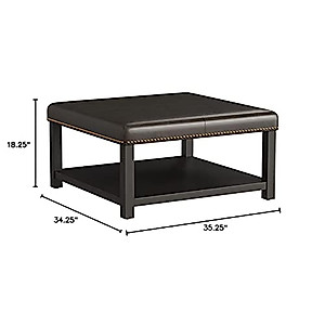 Christopher Knight Home Julia Bench with Rack, Brown