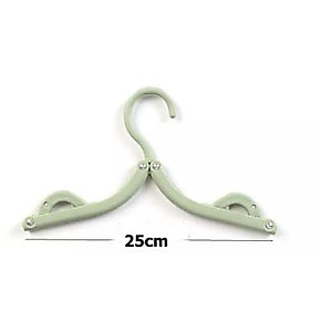 10 pcs Travel Hangers - Multifunctional Folding Clothes Hanger Portable Folding Travel Hangers Foldable Plastic Hanger and Drying Hanger for Travel