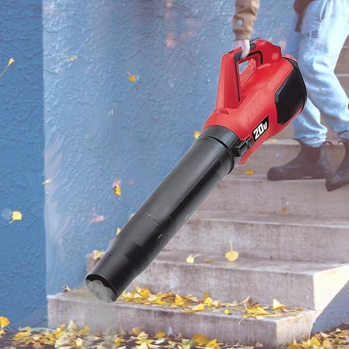 20V Jet Fan Blower Compatible with Bauer 20V Lithium-ion Battery Powered Cordless Jet Fan Blower, Powerful 96 MPH Airflow for Quickly clearing Dirt, Leaves and Debris (Tool Only - No Battery)