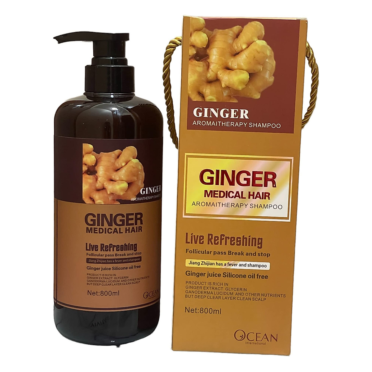 GINGER Medical Shampoo & Conditioner Set (Shampoo & Conditioner), 2.2 pounds, 27.0 Fl Oz