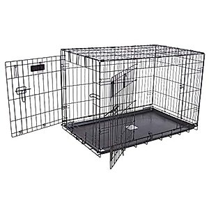 Precision Pet Products Two Door Provalue Wire Dog Crate, 48 Inch, For Pets 90-125 lbs, With 5-Point Locking System