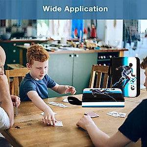 RONMONG Soccer Card Binder,2024-2025 Sports Trading Card with Sleeves Holder Album,440 Pockets Soccer Card Holder Sheets Display Storage Protectors for Collectors Boys and Girls Gift