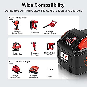 Aoasur 2packs 9.0Ah Replacement for Milwaukee 18v Battery