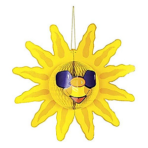 Fun Express Tissue Sun Decor for Party - 1 Piece