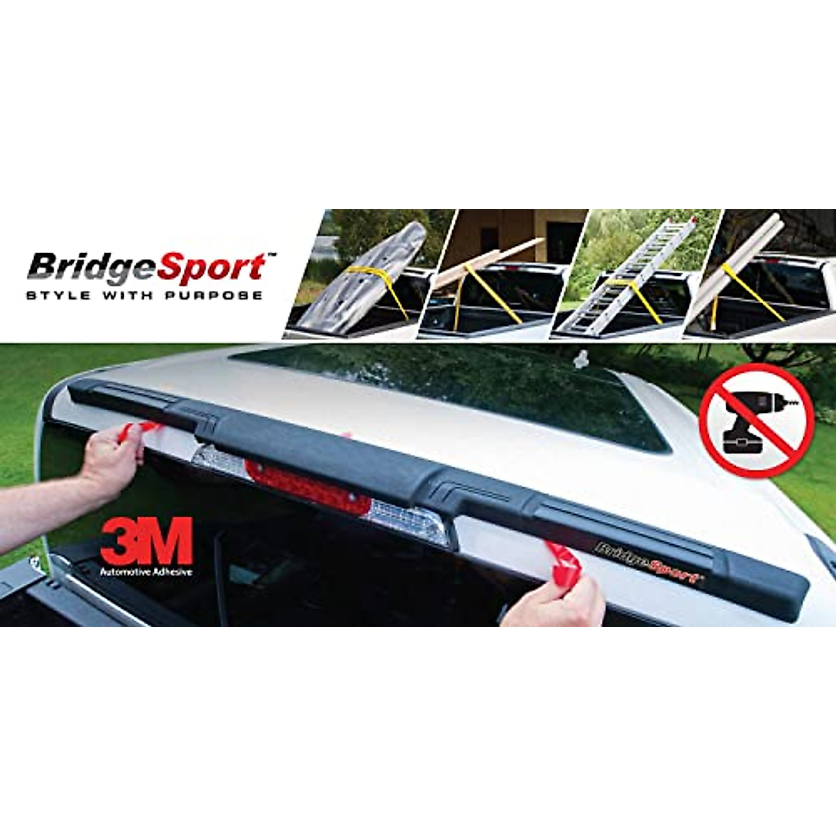 Bridgesport Ladder Headache Rack Spoiler for Ford F150 / Raptor 2015 + Super Duty 2017+