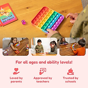 The Fidget Game Learn to Read in Weeks Master 220 High-Frequency Dolch Sight Words Curriculum-Appropriate for Pre-K to Grade 3 - Popping Mats & Dice