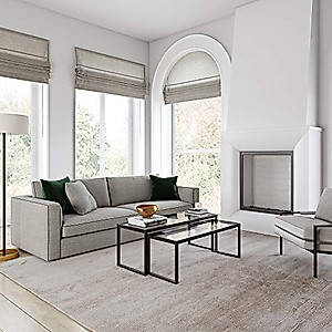 Henn&Hart Rectangular Nested Coffee Table in Blackened Bronze, Modern coffee tables for living room, studio apartment essentials