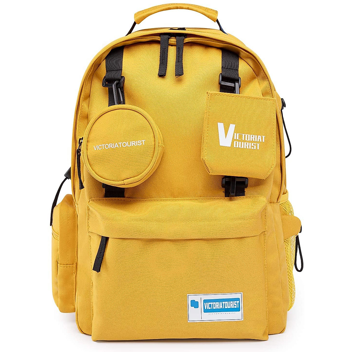 Laptop Backpack Women Men, College Bookbag Water Resistant Travel Backpacks Stylish School Student Bag Gift Casual Hiking Daypack with Anti Theft Pocket Fits 14-15 Inch Computer, Yellow