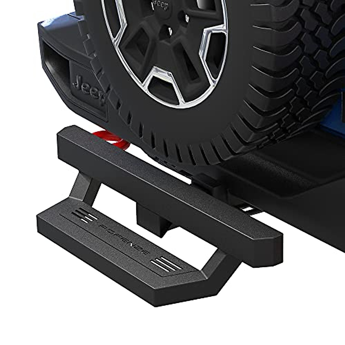 POFENZE Hitch Step fit for Vehicles with 2" Towing Receiver, Protect Rear Bumper Bar