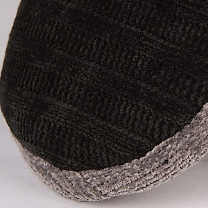 Surblue Unisex Warm Knit Earmuffs Cashmere Winter Pure Color Outdoor Fur Earwarmer, Black, Large