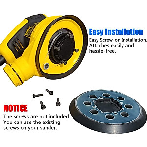 2 Pack 5 Inch 8 Hole Hook and Loop Replacement Sanding Pads for Dewalt DWE6421-B2 DWE6421-B3 DWE6423/6423K DWE6421/6421K DWE64233 & N329079 Orbital Sander Backing Pad