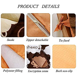 TYHZ Chair Cushion Rocking Chair Cushion,Thicken Folding One-Piece Wicker Chair Seat Pad,not-Slip Detachable Washable Swivel Rocker Chair Mat Chair Pad (Color : E, Size : 48x120cm(19x47inch))