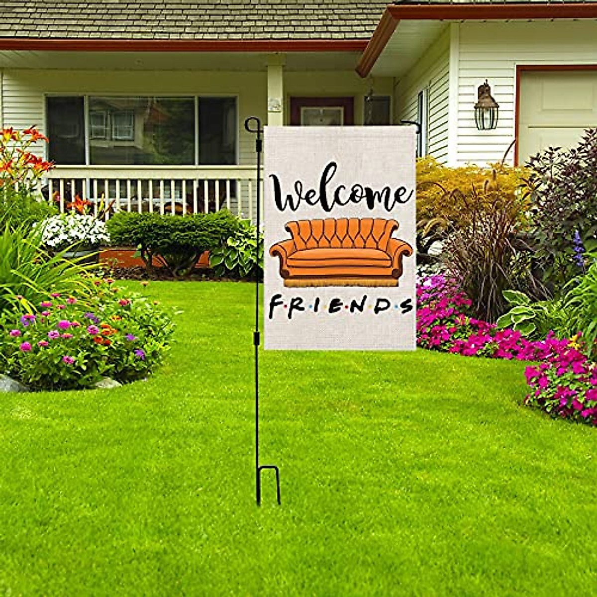 Fri Themed Welcome Home Decor Garden Flag Yard Porch House Flag for Outside Decoration (Welcome Fri)
