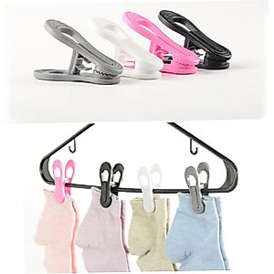 MAGICLULU 25 Pcs Clothes Clip Clothes Pins Towel Stand Pants Hanger Blanket Holder Towel Hook Clothes Rack Chair for Outside Clothes Hangers Belt Hanger Belt Rack Pink Baby Hook up