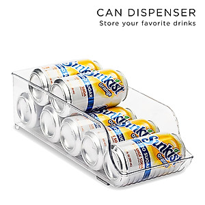 Sorbus Fridge Bins and Freezer Bins Refrigerator Organizer Stackable Food Storage Containers BPA-Free Drawer Organizers for Refrigerator Freezer and Pantry (Pack of 8)