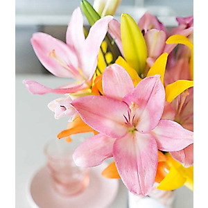 From You Flowers - Stunning Lily Bouquet with Glass Vase (Fresh Flowers) Birthday, Anniversary, Get Well, Sympathy, Congratulations, Thank You