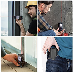 MiLESEEY G2 200FT Laser Measurement Tool with ±0.06 Inch Accuracy, Distance Area Volume Measure and Pythagoras, Portable Handle Laser Measure with ft/in/ft+in/m Unit Switch & Digital Angle (200FT)