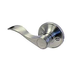 eBuilderDirect Satin Nickel Lock Door Lever Handle Entry / Privacy / Passage / Dummy / Deadbolt / HandleSet 838DC (Dummy Lever Left Handed (Non-Functional))