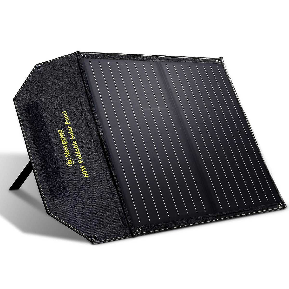 Newpowa 60W Foldable Solar Panel Charger High-Efficiency Mono Cells, for Portable Genarator&12V Batteries, Dual DC Ports Compatible with Newpowa/Jackery/Goal Zero Generators, for RV Boat Van Camping…