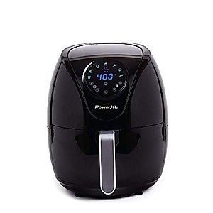 PowerXL Air Fryer 4 QT Maxx, Special Edition 2022, Extra Hot Air Fry, Cook, Crisp, Broil, Roast, Bake, High Gloss Finish, Black (4 Quart)