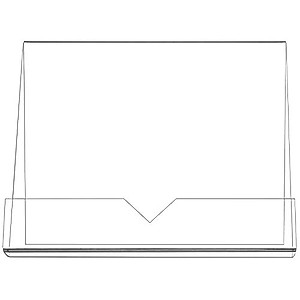 MyGift Premium Clear Acrylic Cookbook Holder Stand, Recipe Book Display Rack