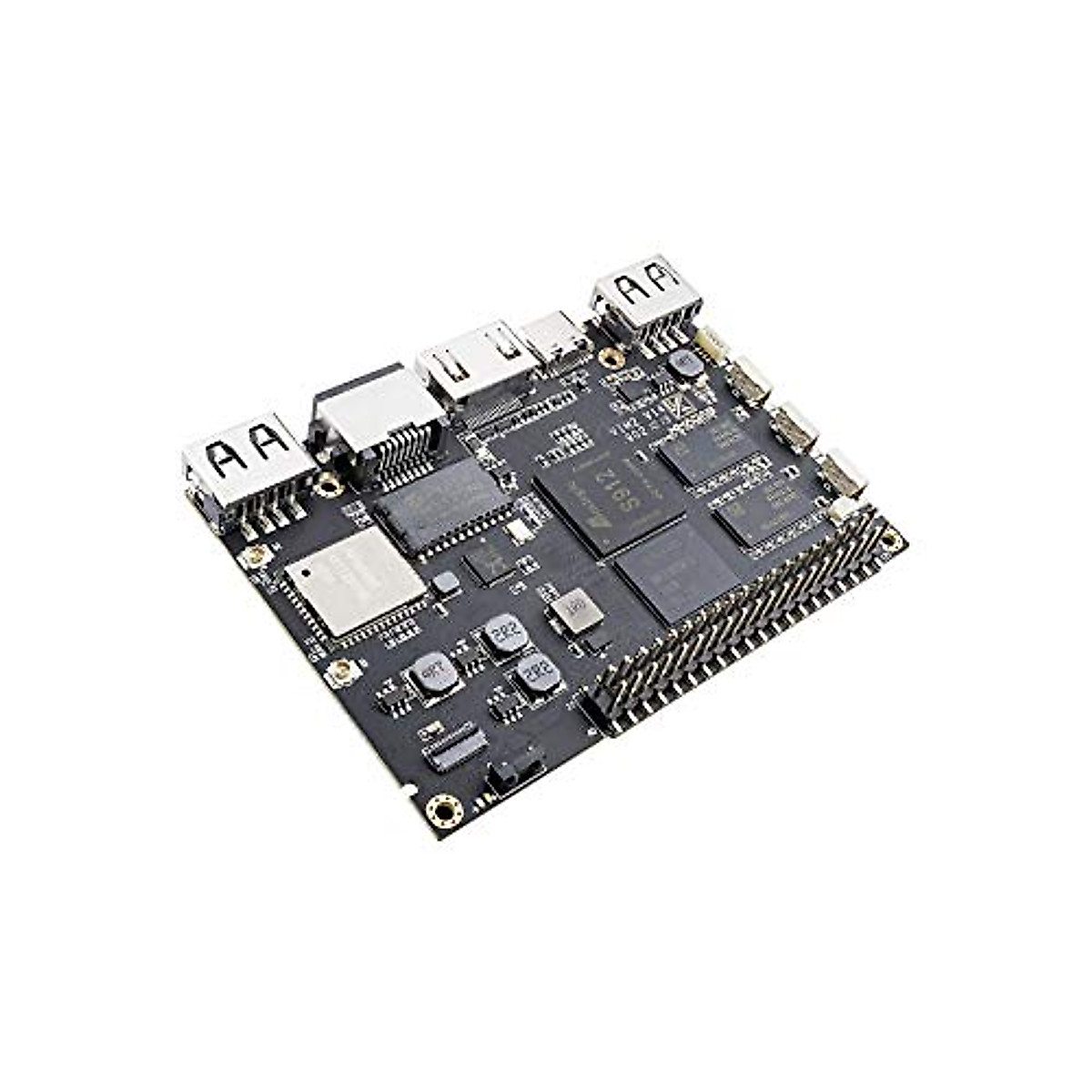 Khadas Single Board Computer,VIM2 Basic Amlogic S912, 1.5GHz 64-bit Octa-Core CPU, T820MP3 GPU,2x2 MIMO 802.11ac WiFi, Gigabit LAN and a USB-C 2.0 Port,a programmable MCU, and Khadas TST(DDR4 2+16GB)