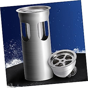 Veemoon 4pcs Stainless Steel Floor Drain Bathtub Strainer Floor Drain Backflow Preventer Backflow Floor Drain Valve Kitchen Drain Cover Drain Seal Return Valve Clamshell Household