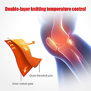 Bticx Self-Heating Knee Braces, Wormwood Self-Heating Knee Braces Warm Knee Pads Sleeves Knee Brace Support for Knee Injury & Muscle Pain Relief Men and Women