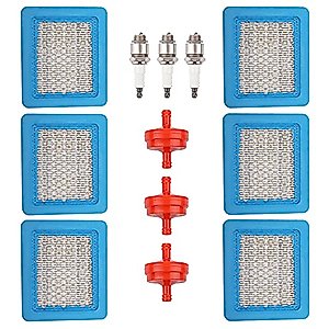 Buckbock 6 Pack 491588 491588S Air Filter for Briggs and Stratton 491435S 399959 271933 491435 625e 675ex 725ex Toro 20332 20835 20836 Troy Bilt TB110 TB130 Craftsman 33644 6.75 Lawn Mower Filter