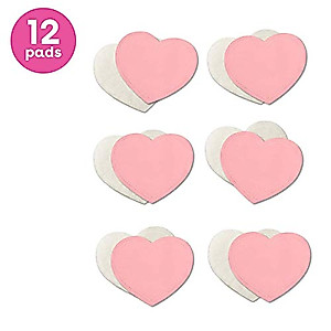 Bamboobies Women’s Nursing Pads, Reusable and Washable for Daily Use, Leak-Proof Pads for Breastfeeding, Pink, 12 Pads