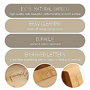 IOCREATIVE Ziplock Bag Storage Organizer - Food Baggie Holder for Kitchen Drawer - Sandwich, Snack, Quart & Gallon variety size bags - Compatible with Ziploc, Solimo, Glad, Hefty - Bamboo