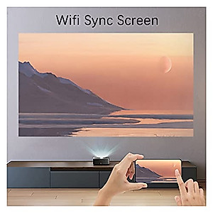 R1 1080P Laser Projector 1200 ANSI Lumens Ultra Short Throw Cinema HDR Video for Home Theater 1080P Beamer