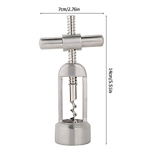 FIYO Wine Bottle Opener, Super Thick 304 Stainless Steel Premium Wing Corkscrew Wine Bottle Opener Manual Multiunctional Cork Screw with Multifunctional for Waiter & Bartender Bar