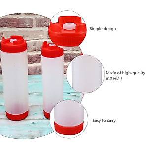 SALAD DRESSING BOTTLE- These squeeze bottle has a proper capacity that can meet your home sauce storage use.