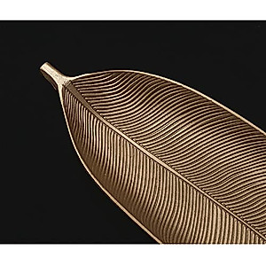 GEEKLLS Breakfast Tray Decorative Tray Gold Shape Serving Tray Jewelry Pallet Fruit Snack Dish Table Storage Organizer