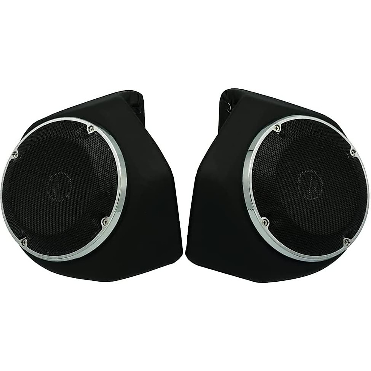 WOWTK King Tour Pack 6.5" Rear Speakers Pod Kit fits for Harley Touring Electra Glide, Street Glide, Ultra Limited, Road Glide Ultra and Tri Glide Models 2014-2023,Chrome