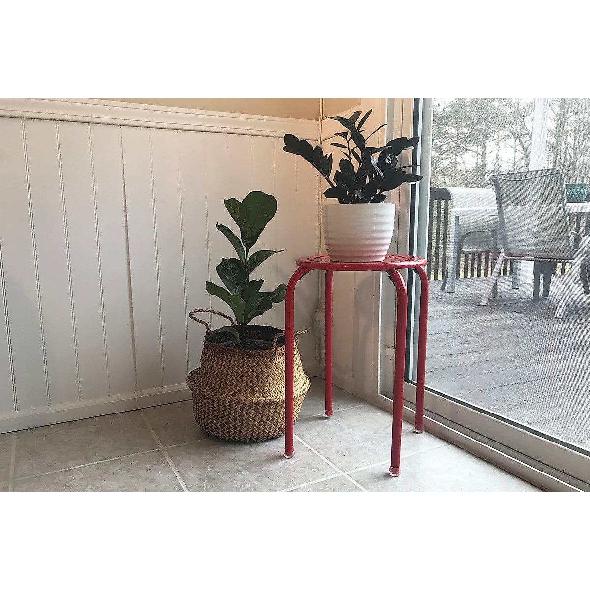 Shepherd Hardware 9568 White Cushion Doorstops, 2-Pack