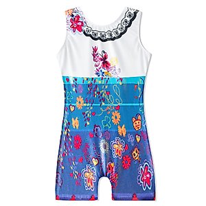HOZIY Aqua Blue Kids Leo Gymnastics Leotards for Girls with Shorts Toddler Girl 2t 3t Magic Sparkle Tumbling Outifts Biketard Navy Apparel Clothing Clothes Apparel White