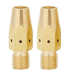 Brass Contact Tip Adapter,169728 Welding Gun MIG Gas Diffuser Replacement Part,for Miller M-25/M-40 and for Hobart MIG(5PCS)