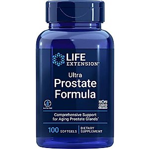Life Extension Ultra Prostate Formula, 100 Softgels, Natural Supplement for Men