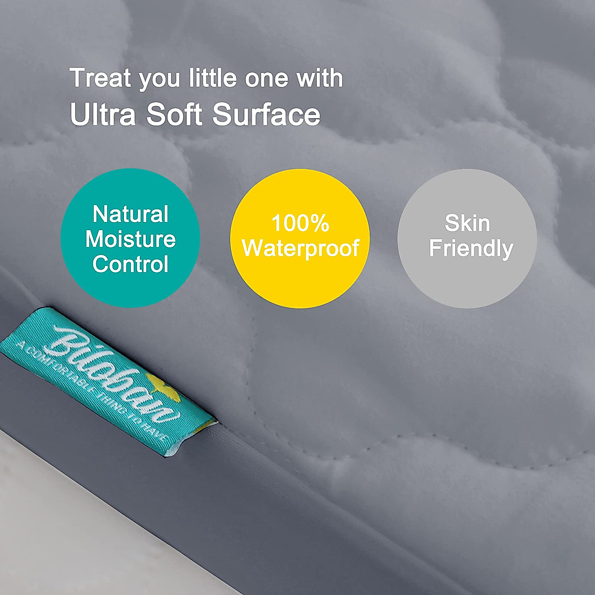 Crib Mattress Protector Waterproof & Crib Mattress Pad Cover