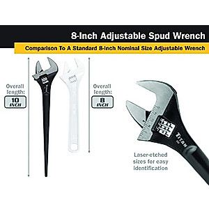 Titan 209 8-Inch Adjustable Construction Spud Wrench