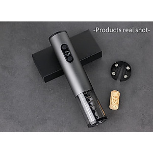 Rechargeable Electric Wine Bottle Opener Automatic Wine Bottle Opener Set with Foil Cutter Wine Aerator Pourer and Wine Vacuum Stopper 4-in-1 Kit