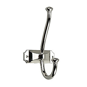 TUNNY 5 Pack Simple Coat Hooks - Shiny Nickel Coat Hooks Towel Hook for Entry Shoe Cabinets, Wardrobes Bathroom Bedroom Furniture Hardware