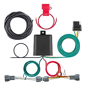 CURT 56418 Vehicle-Side Custom 4-Pin Trailer Wiring Harness, Fits Select Nissan Kicks, Black